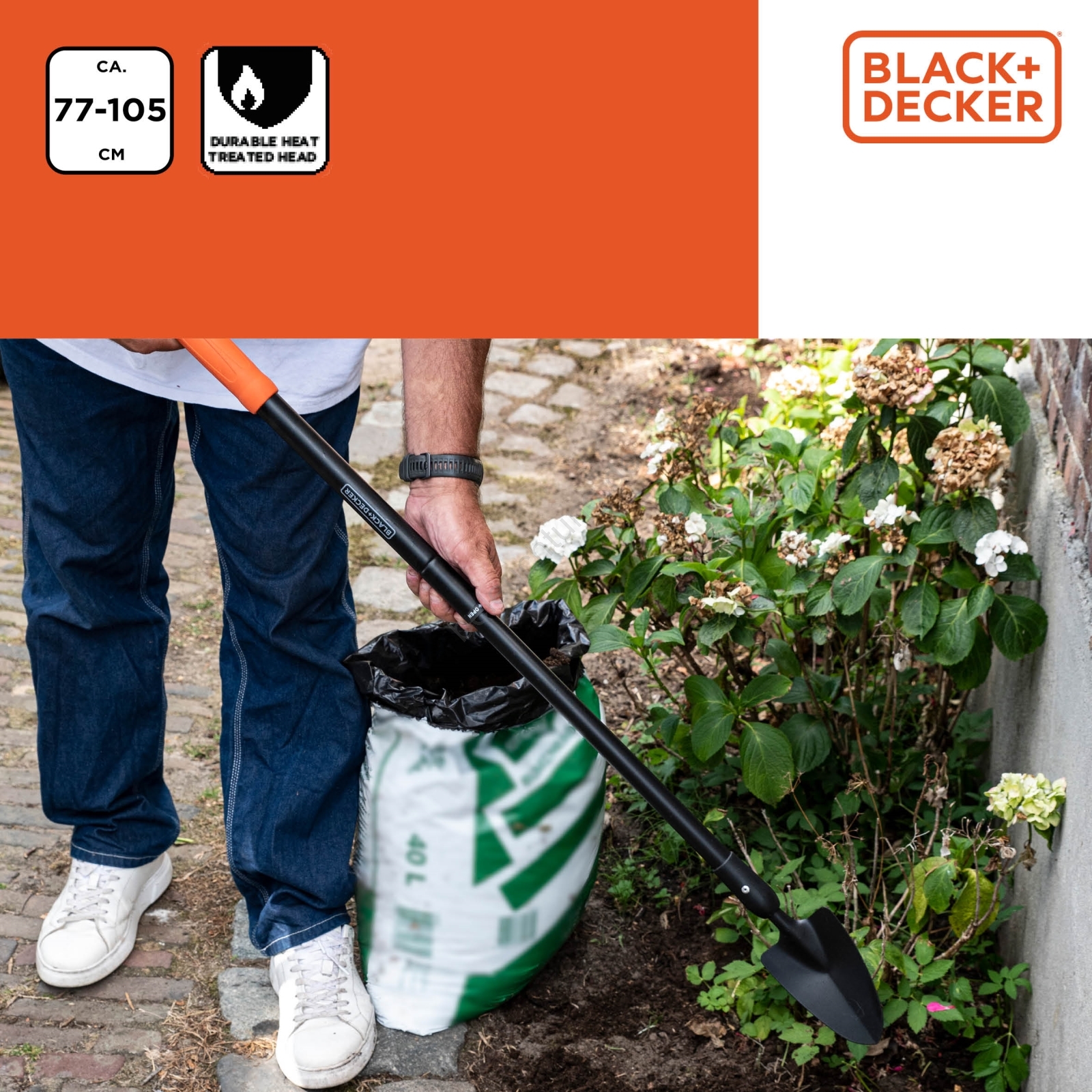 BLACK+DECKER - Spaten 77-105 cm | Beleuchtung.de