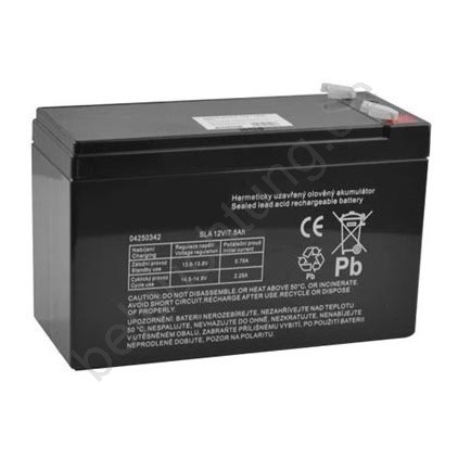 Bleibatterie VRLA AGM 12V/7,5Ah | Beleuchtung.de