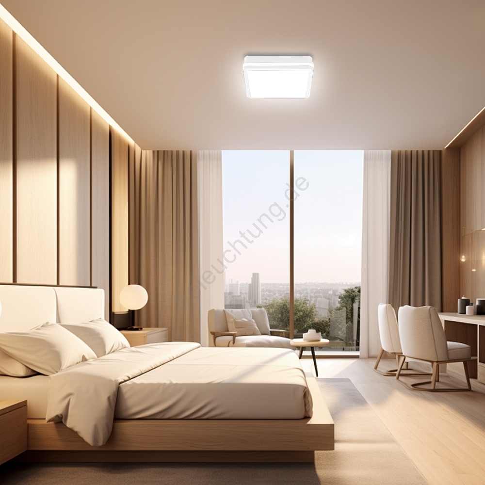 Brilagi - LED-Außenleuchte mit Sensor BENE LED/18W/230V 22x22 cm weiß ...