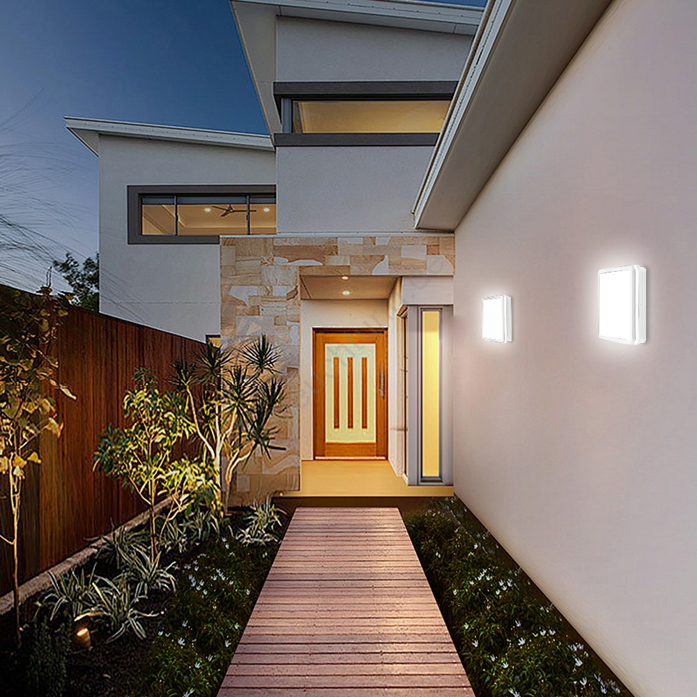 Brilagi - LED-Außenleuchte mit Sensor BENE LED/24W/230V 26x26 cm weiß ...