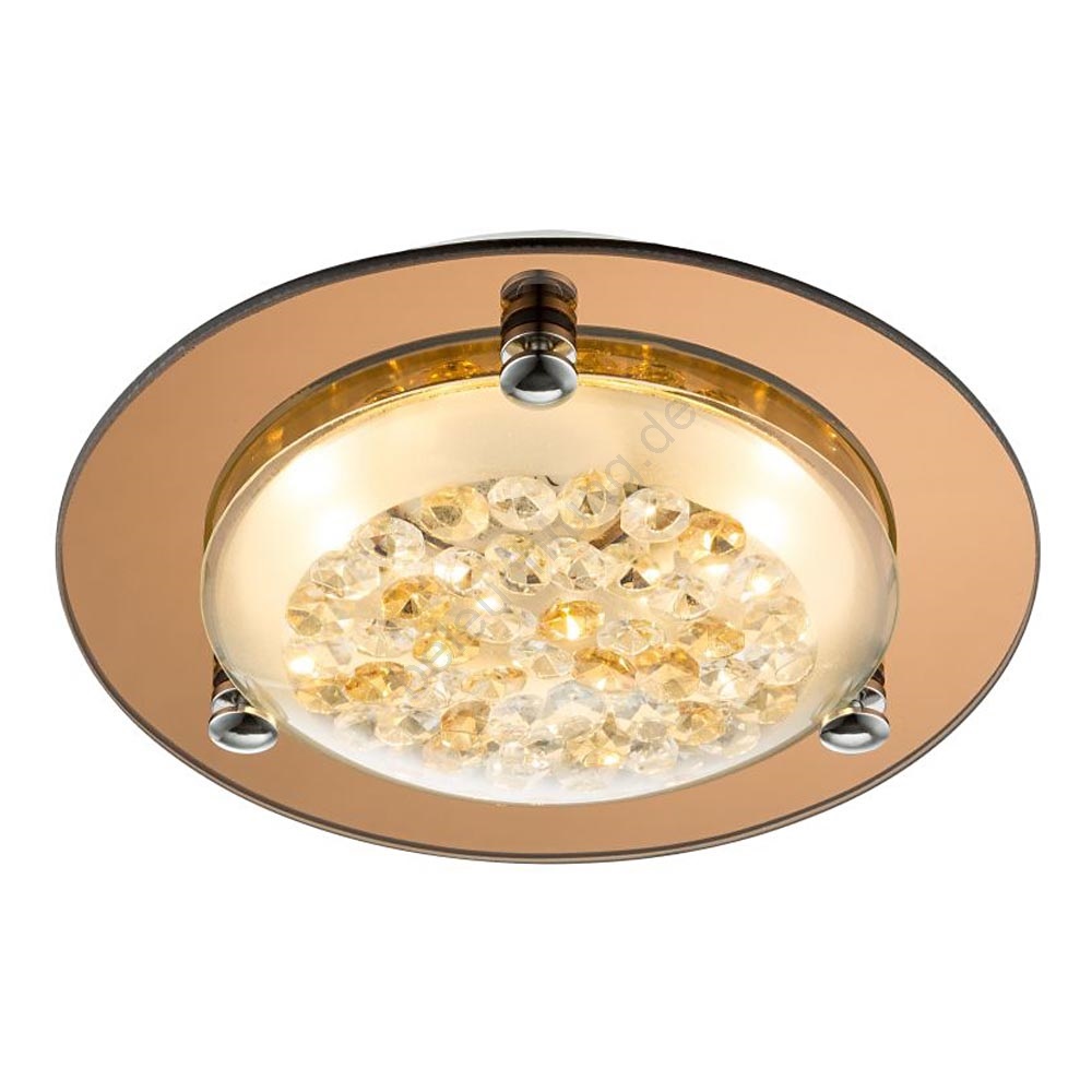 Globo 48247 - LED-Deckenleuchte FROO LED/8W/230V d 22 cm kupfern ...