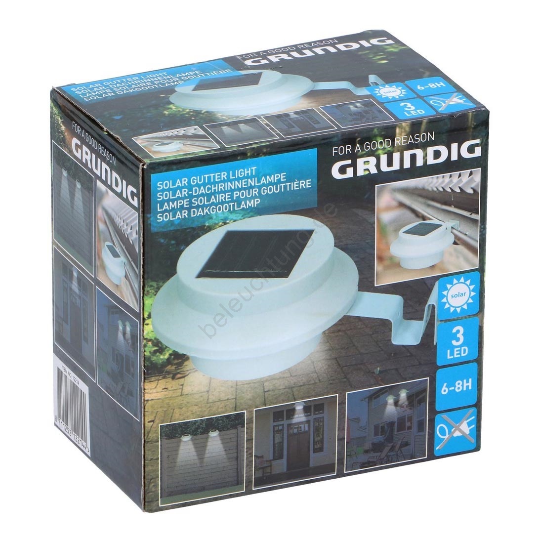 Grundig - LED Solarleuchte mit Halter 3xLED/1xAA | Beleuchtung.de