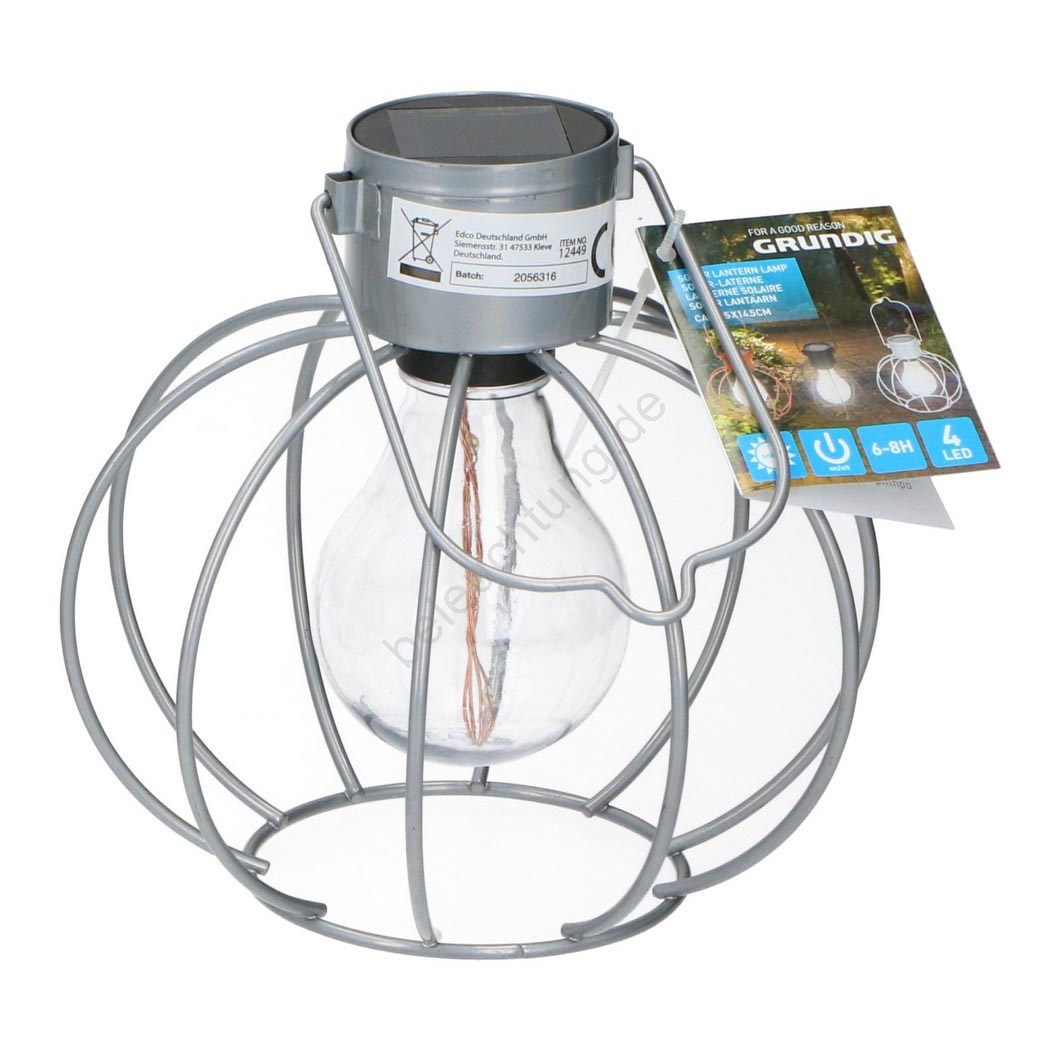 Grundig - Solarlampe 4xLED/1,2V | Beleuchtung.de