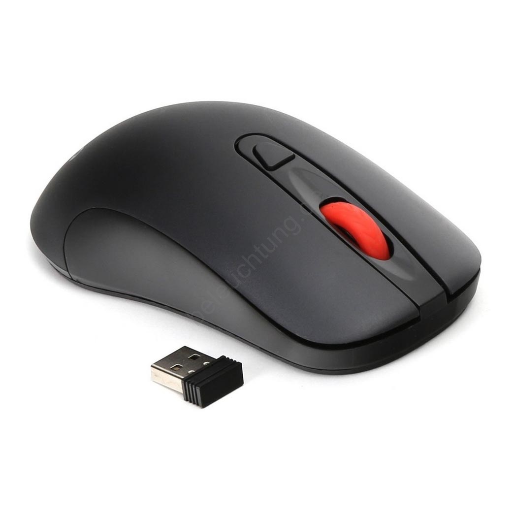 Wireless mouse 1000/1200/1600 DPI black | Beleuchtung.de