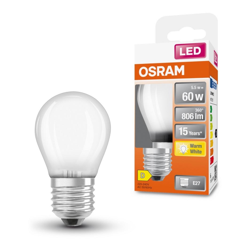 LED-Glühbirne E27/5,5W/230V 2700K - Osram | Beleuchtung.de