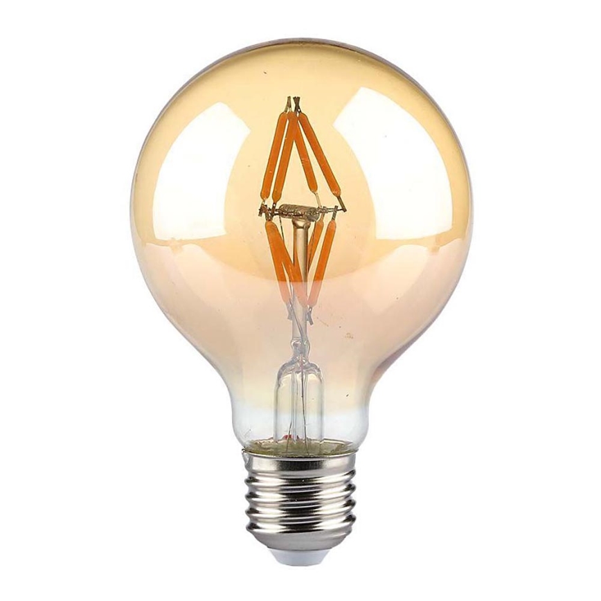 LED-Glühbirne FILAMENT G80 E27/4W/230V 2200K | Beleuchtung.de