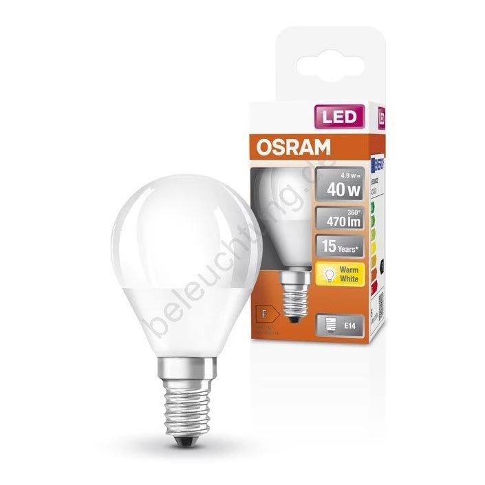 LED-Glühbirne P45 E14/4,9W/230V 2700K - Osram | Beleuchtung.de
