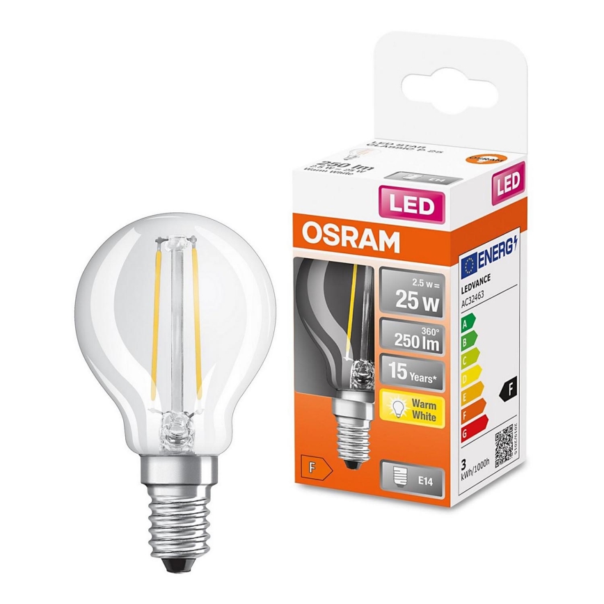 LED-Glühbirne VINTAGE E14/2,5W/230V 2700K - Osram | Beleuchtung.de