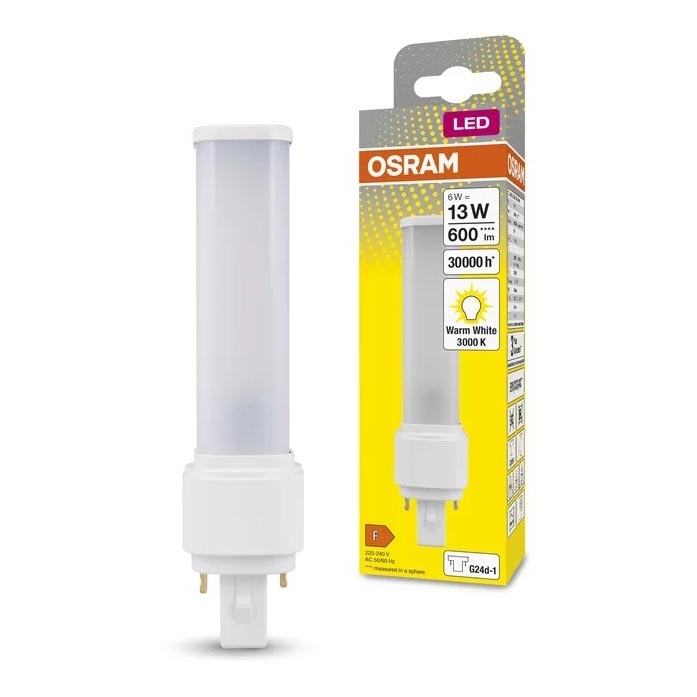 LED-Leuchtmittel G24D-1/6W/230V 3000K - Osram | Beleuchtung.de