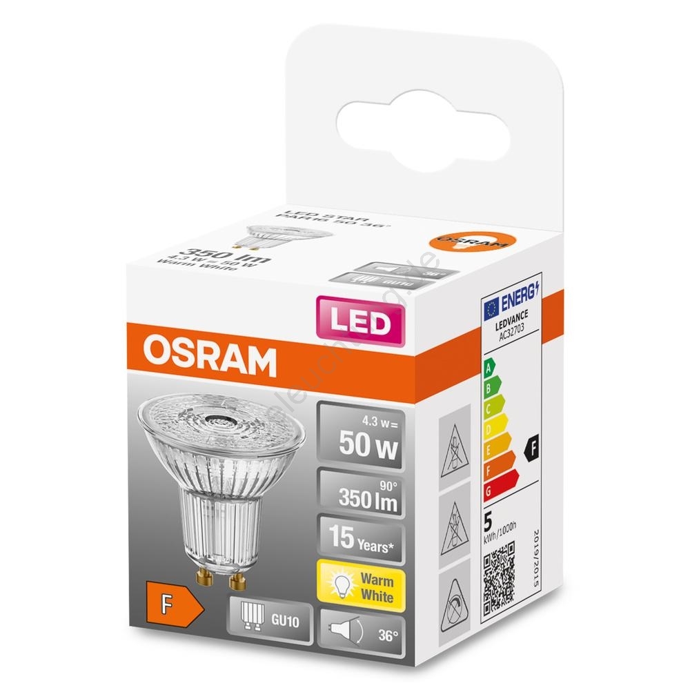 LED-Leuchtmittel PAR16 GU10/4,3W/230V 2700K - Osram | Beleuchtung.de