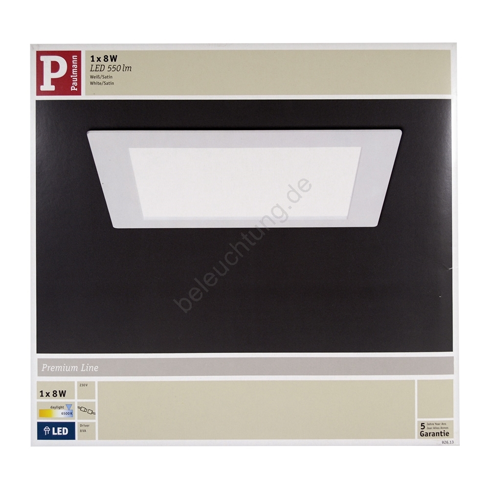 Paulmann 92613 - LED Platte PREMIUM LINE LED/8W/230V | Beleuchtung.de