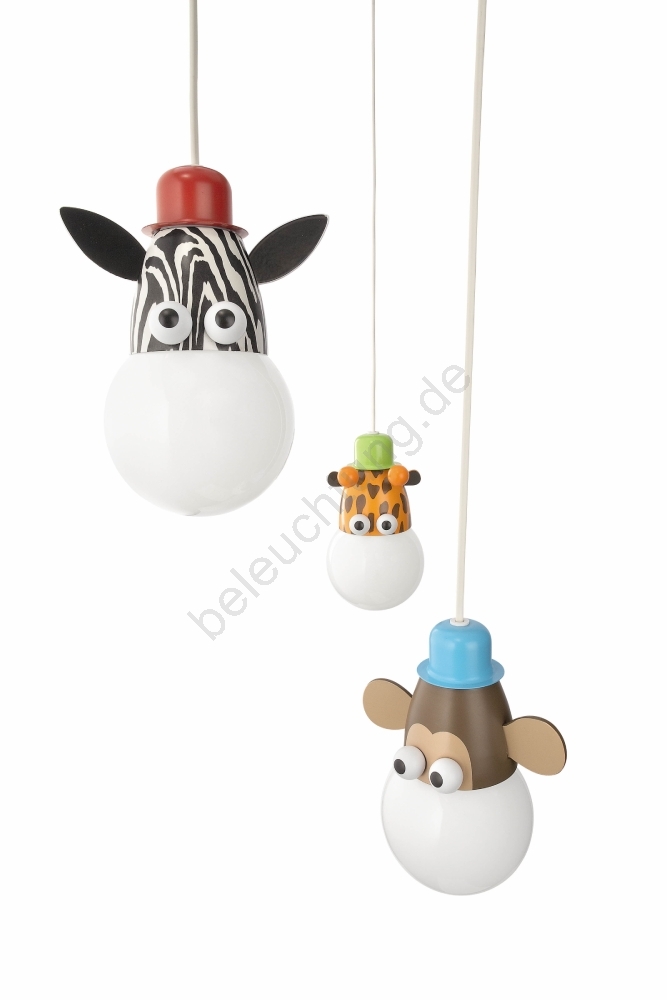 Philips 40592/55/16 - Kinder Kronleuchter MYKIDSROOM ZEBRA E27/20W/230V ...