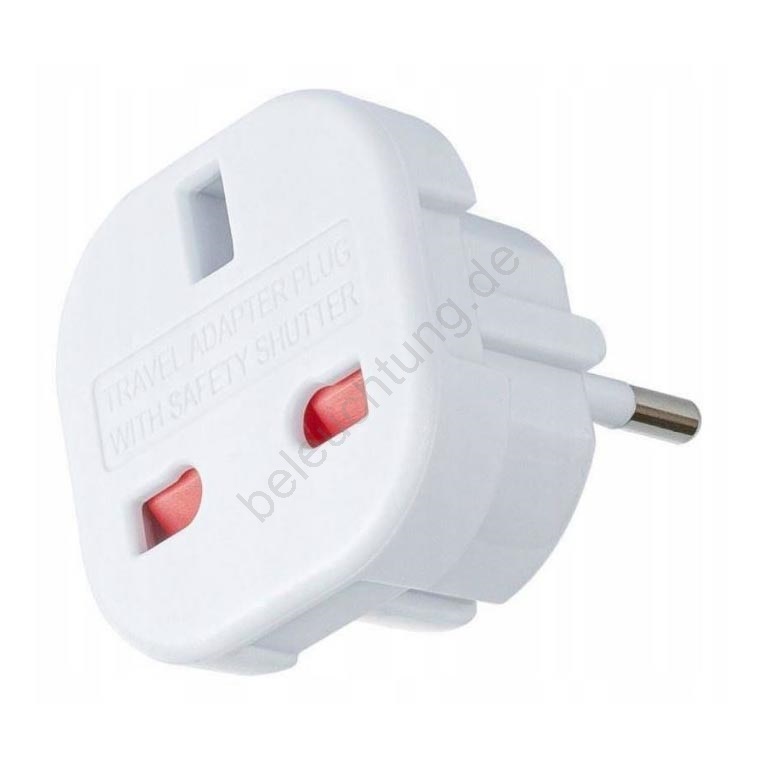 Reiseadapter für UK-zu-EU-Steckdose | Beleuchtung.de