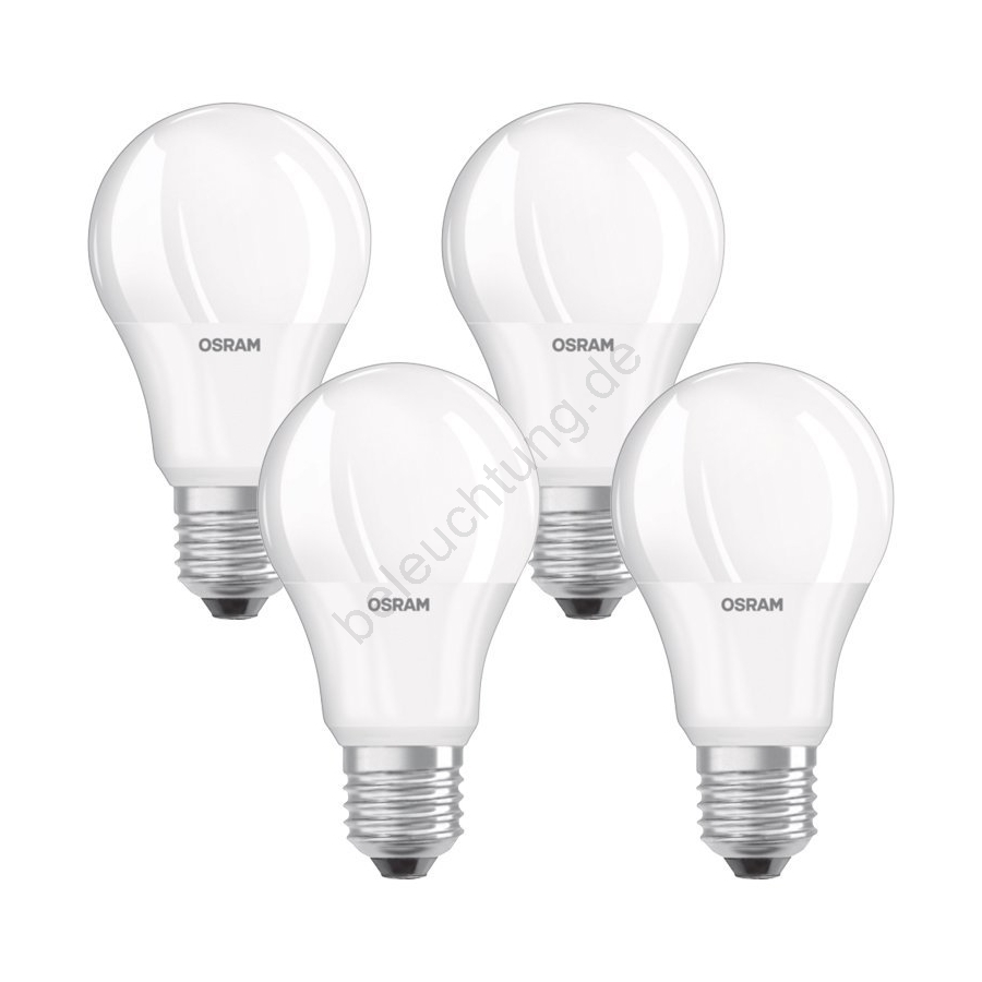 SET 4x LED-Glühbirne A60 E27/9W/230V 2700K - Osram | Beleuchtung.de