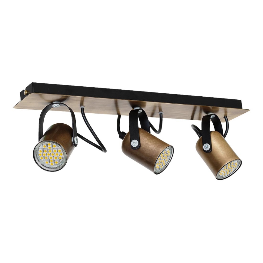 Spotlight MARK 3 3xGU10/40W antik messing | Beleuchtung.de