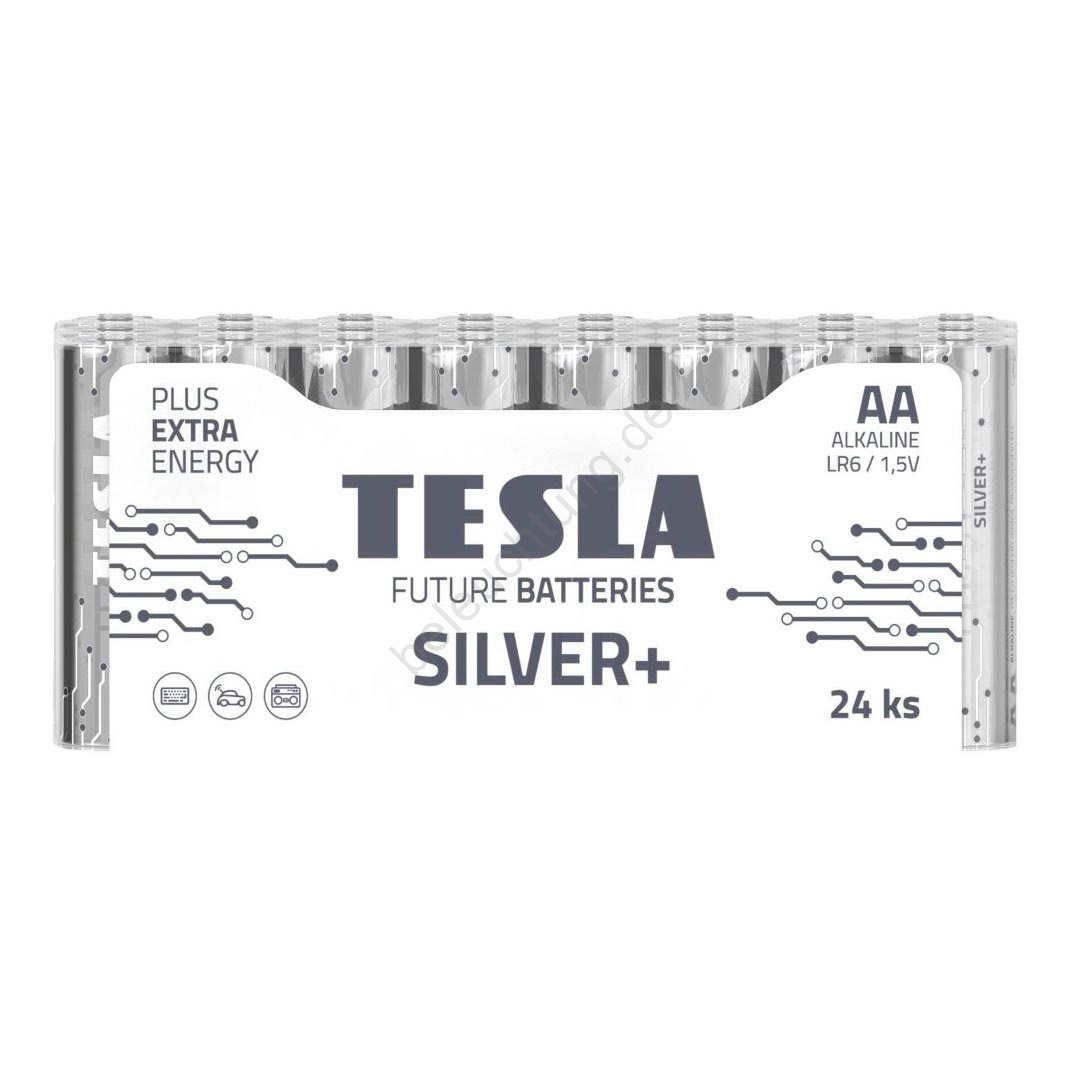 Tesla Batteries - 24 Stk. Alkalibatterie AA SILVER+ 1,5V 2900 mAh ...