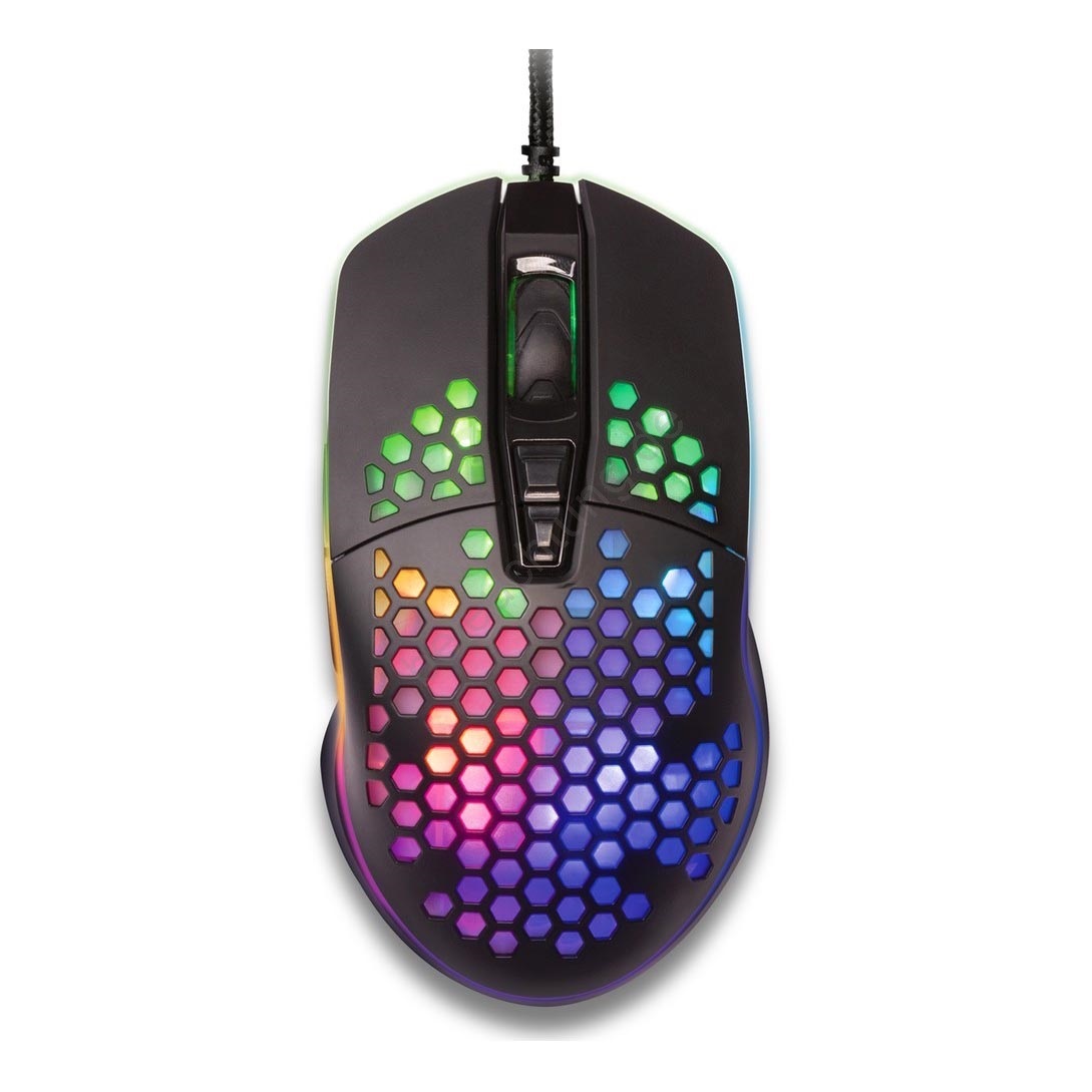 Yenkee – LED RGB Gaming Maus 6400 DPI 7 Tasten schwarz | Beleuchtung.de